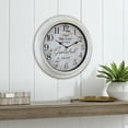Mainstays Sentiments 12" Analog Wall Clock Quartz Movement Battery ...