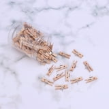 FELTECHELECTR Photo Clip Stand Wooden Clips Khaki 70Pcs for Home Office ...