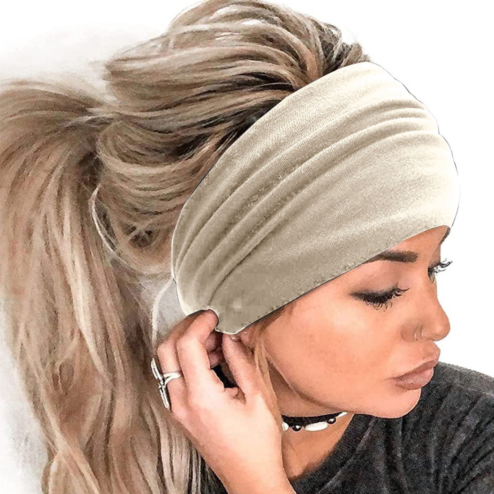 Click here for Ojjcxa New Womens Wide Side Hair Band Solid Color... prices