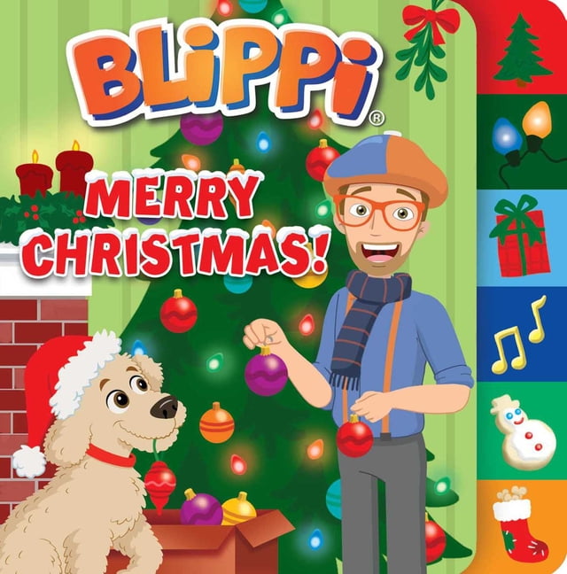 Board Books with Tabs: Blippi: Merry Christmas (Board book) - Walmart.com