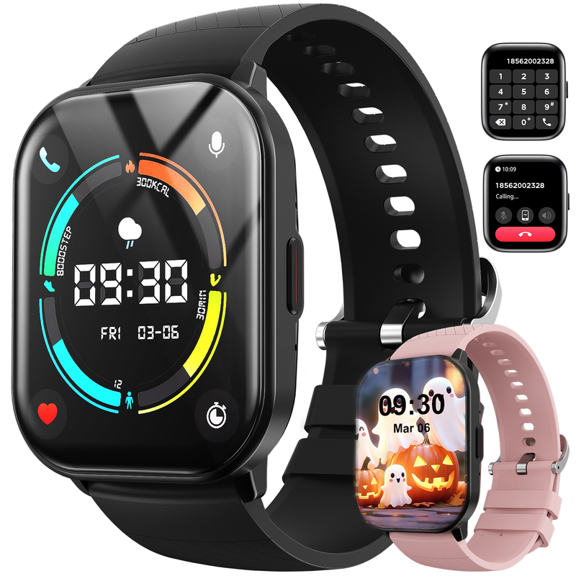 TOOBUR 1.95'' Bluetooth, Waterproof Smart Watch for Men & Women (IP68 ...