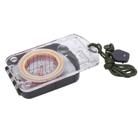 LHCER Transparent Folding Compass Navigation Map Reading Orienteering ...