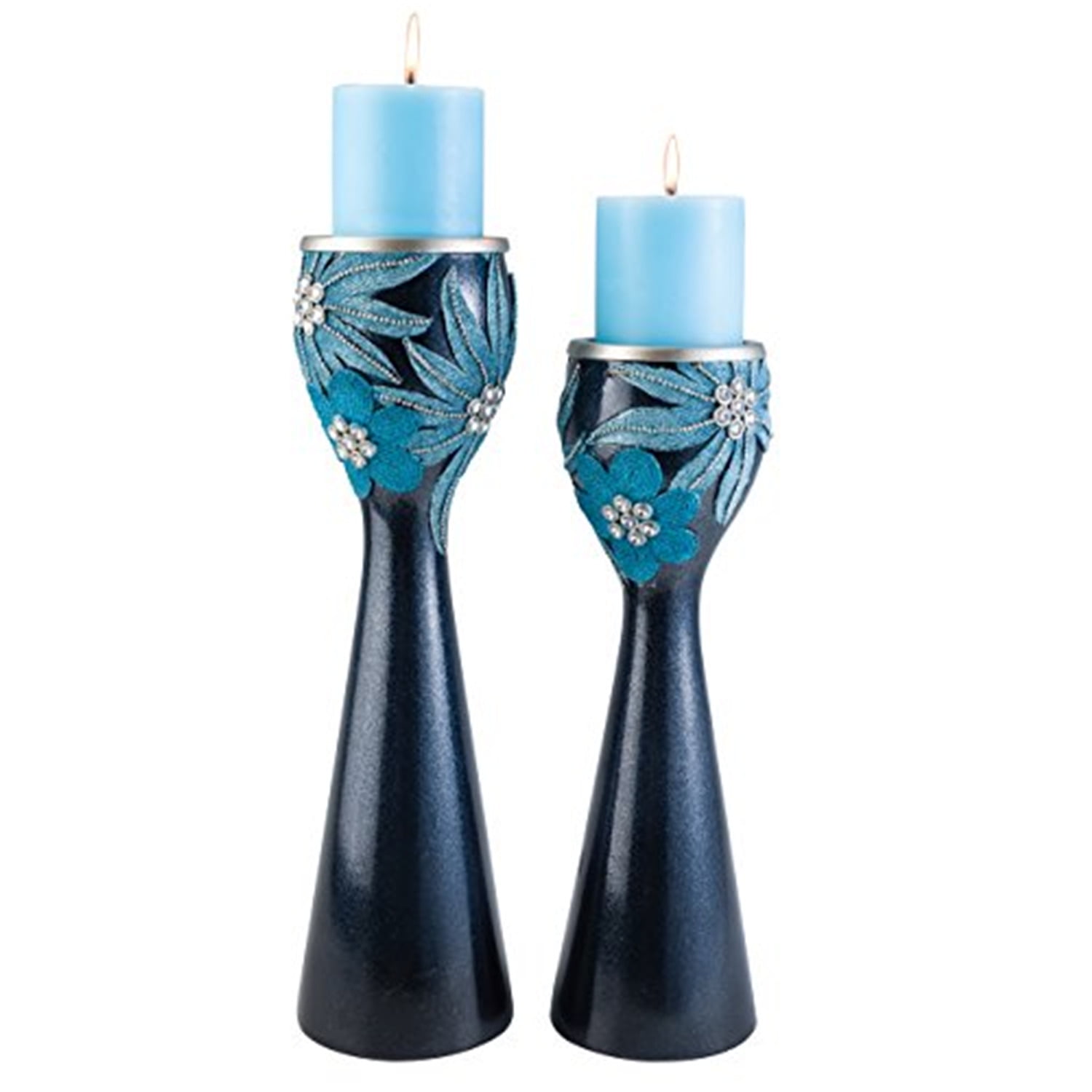 Aqua Demeter Candleholder Set - Walmart.com