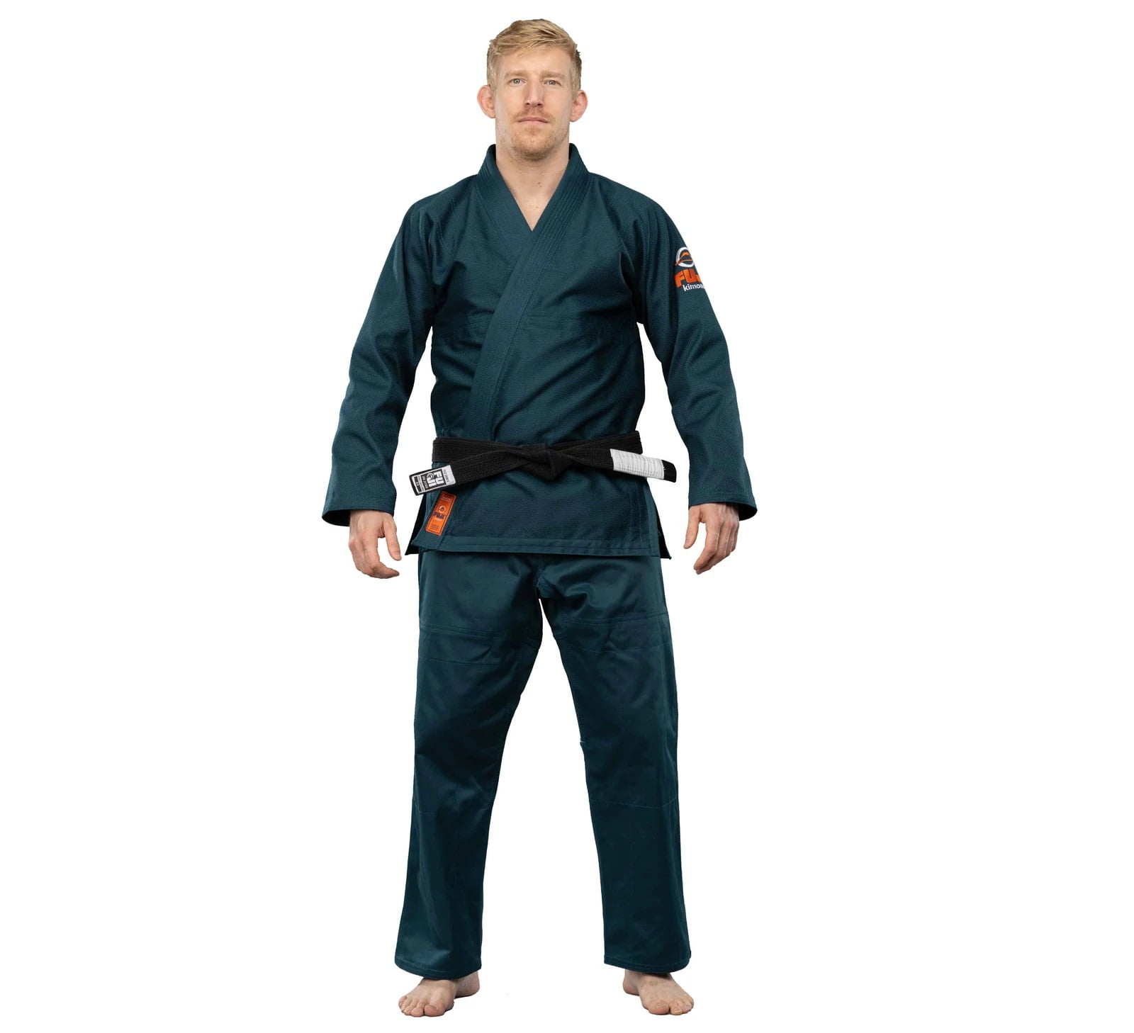 Fuji Lightweight Brazilian Jiu Jitsu BJJ Gi - Navy Blue w/ Orange (A6 ...