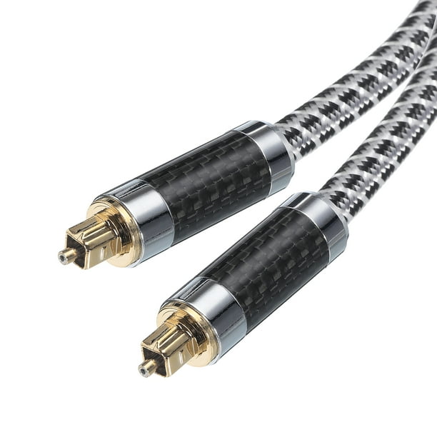 Cable de Audio Digital Fibra Óptica Unique Bargains 1,5 m Nylon Chapado ...