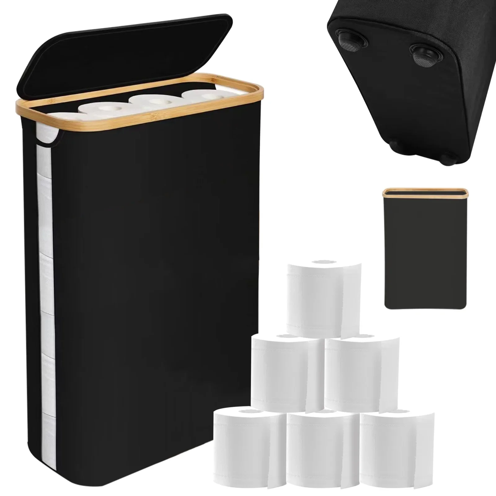 Click here for Zynery 50l Large Toilet Paper Storage Basket With... prices