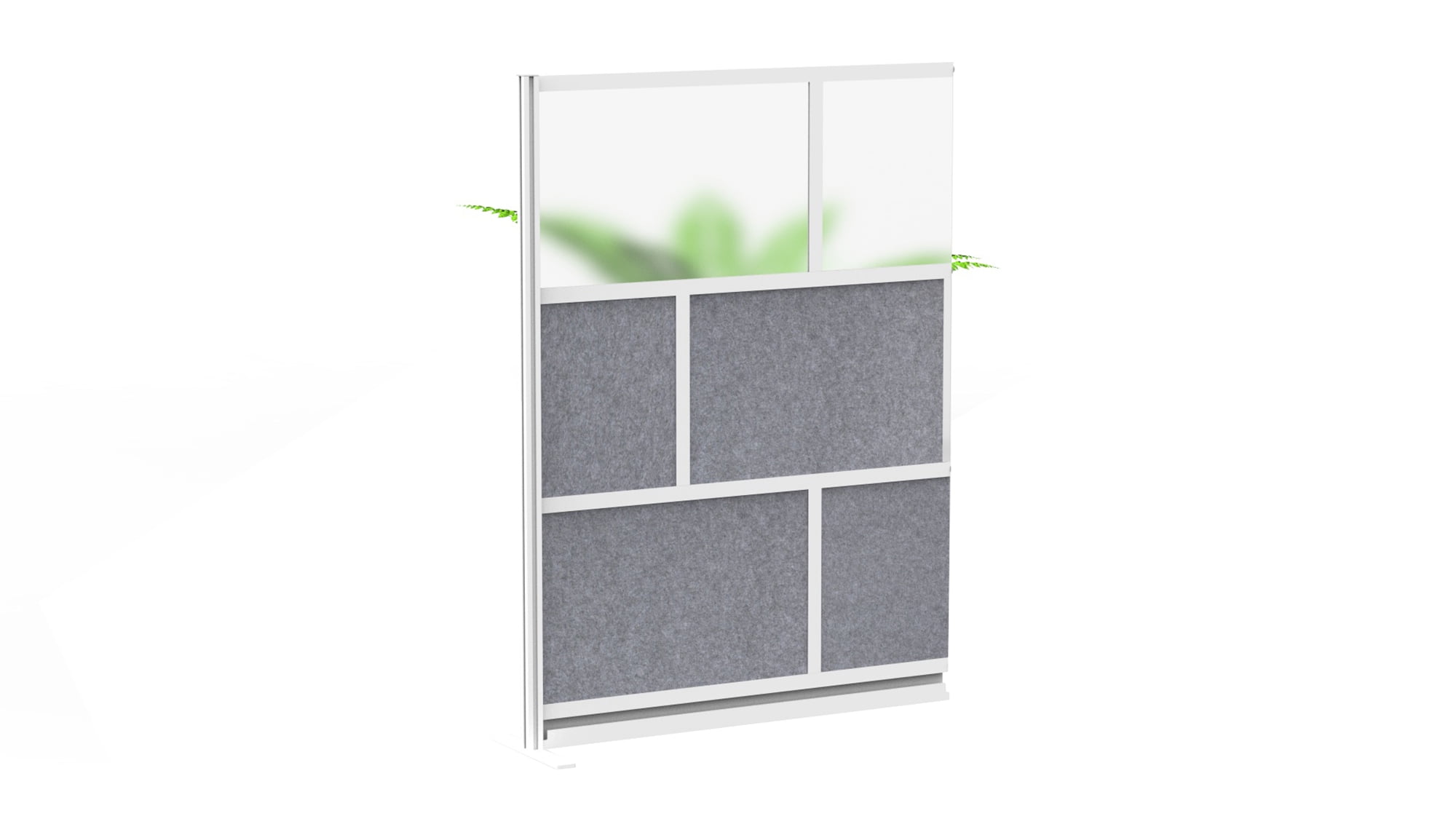 Luxor Freestanding Modular Room Divider Wall System with Built-in Cable ...