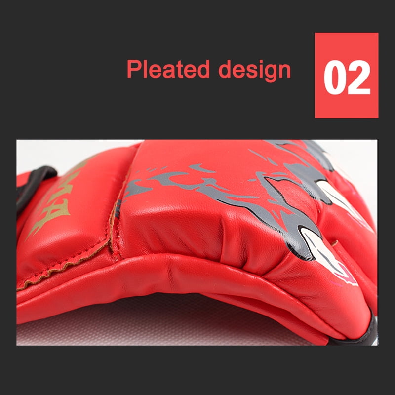 Buy Ufc Sanda Gloves Tiger Claw Red Thickening of The Gloves Half ...