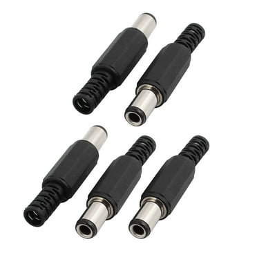 2pcs 6.3mm x 3.0mm DC Power Male Plugs Connectors Black - Walmart.com