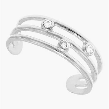 PalmBeach Jewelry Round Cubic Zirconia Multi-Row Leaf Ring 4.12 TCW in ...