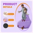 Gianna Kids Bean Bag Chair, 24 Inch Stuffed Toddler Couch with Faux ...