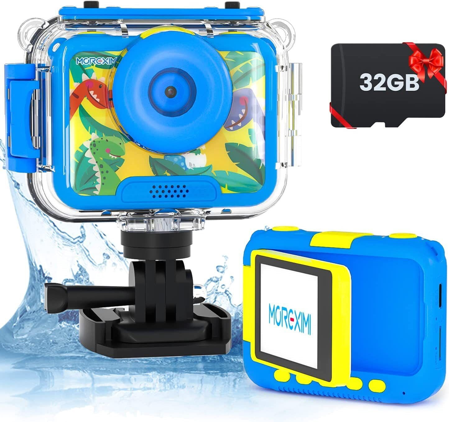MOREXIMI Kids Camera Waterproof, Underwater Digital Camera for Kids ...