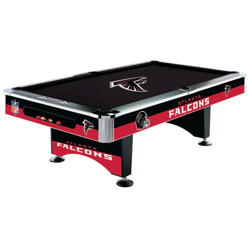NFL Atlanta Falcons Pool Table - 8 Foot with Logo Cloth - Walmart.com