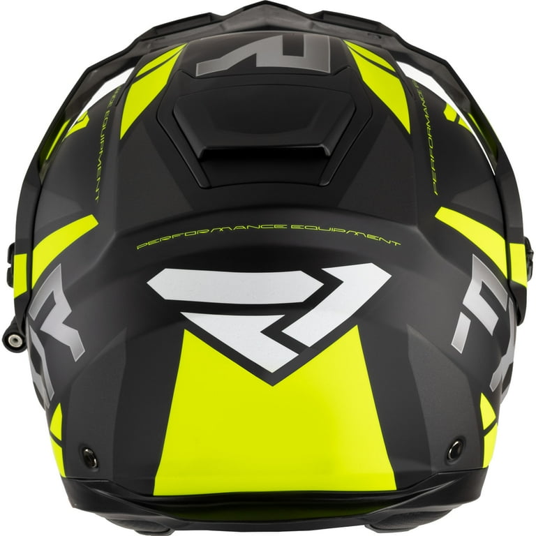 FXR Youth Nitro Core Helmet W/Dual Lens Shield Black HiVis, 47% OFF