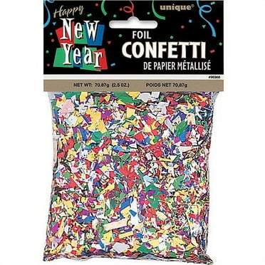 Metallic Foil Party Confetti, Multicolor, 10 oz - Walmart.com