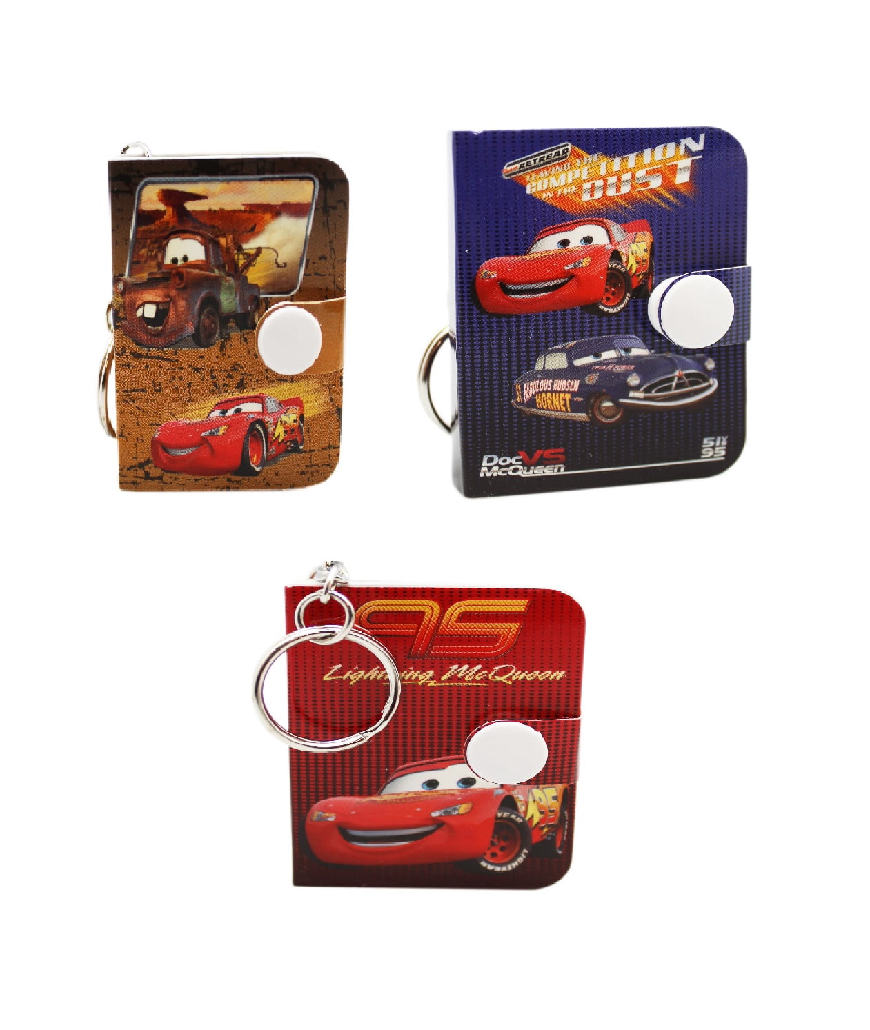 Disney Pixar's Cars Assorted Color/Character Mini Notepad Keychains ...