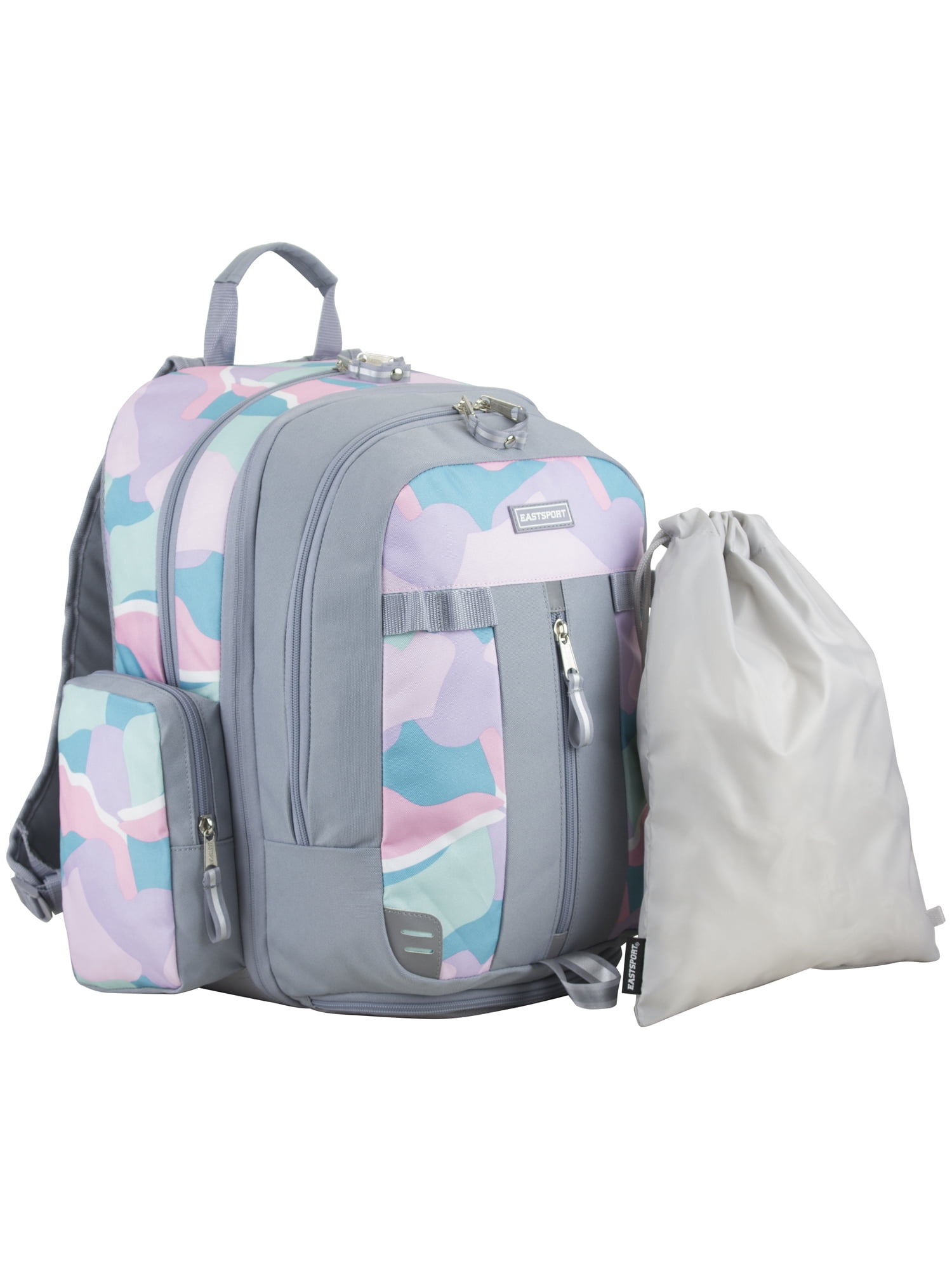 Eastsport Unisex Expandable Backpack with Bonus EasyWash Bag, Abstract ...