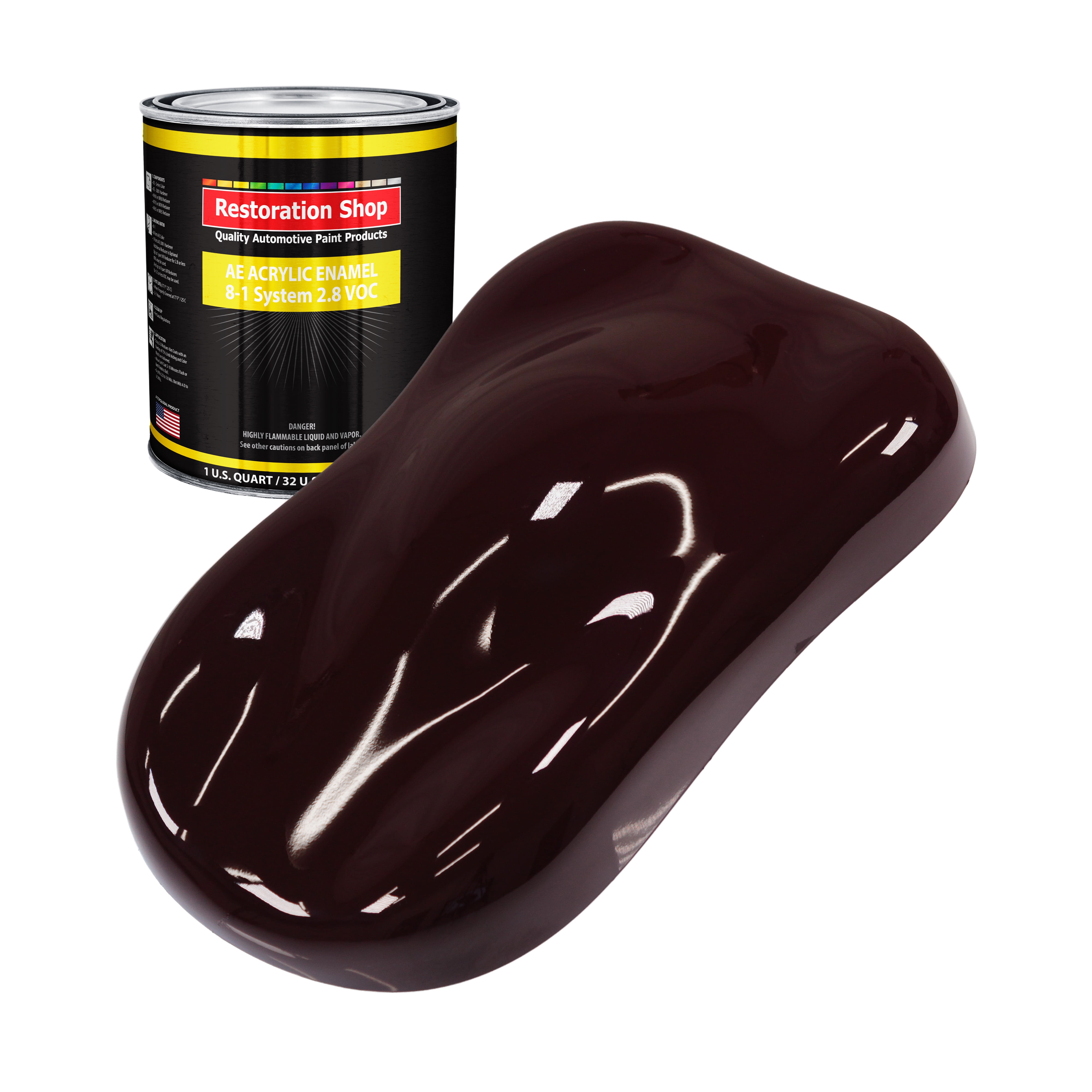 Restoration Shop - Royal Maroon Acrylic Enamel Auto Paint - Quart Paint ...