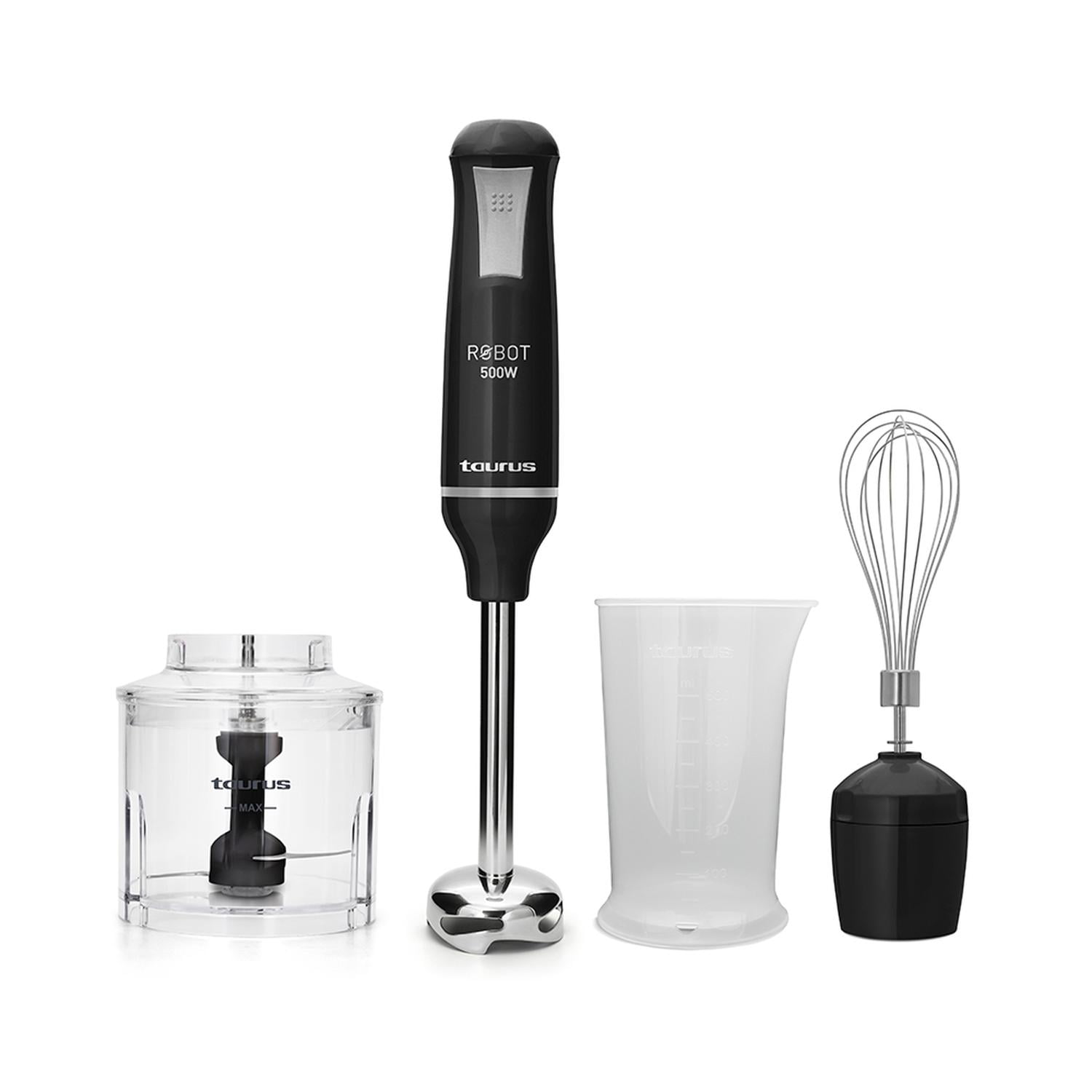 Batidora de inmersión Taurus ROBOT 500 INOX COMPLETE negro 500 W ...
