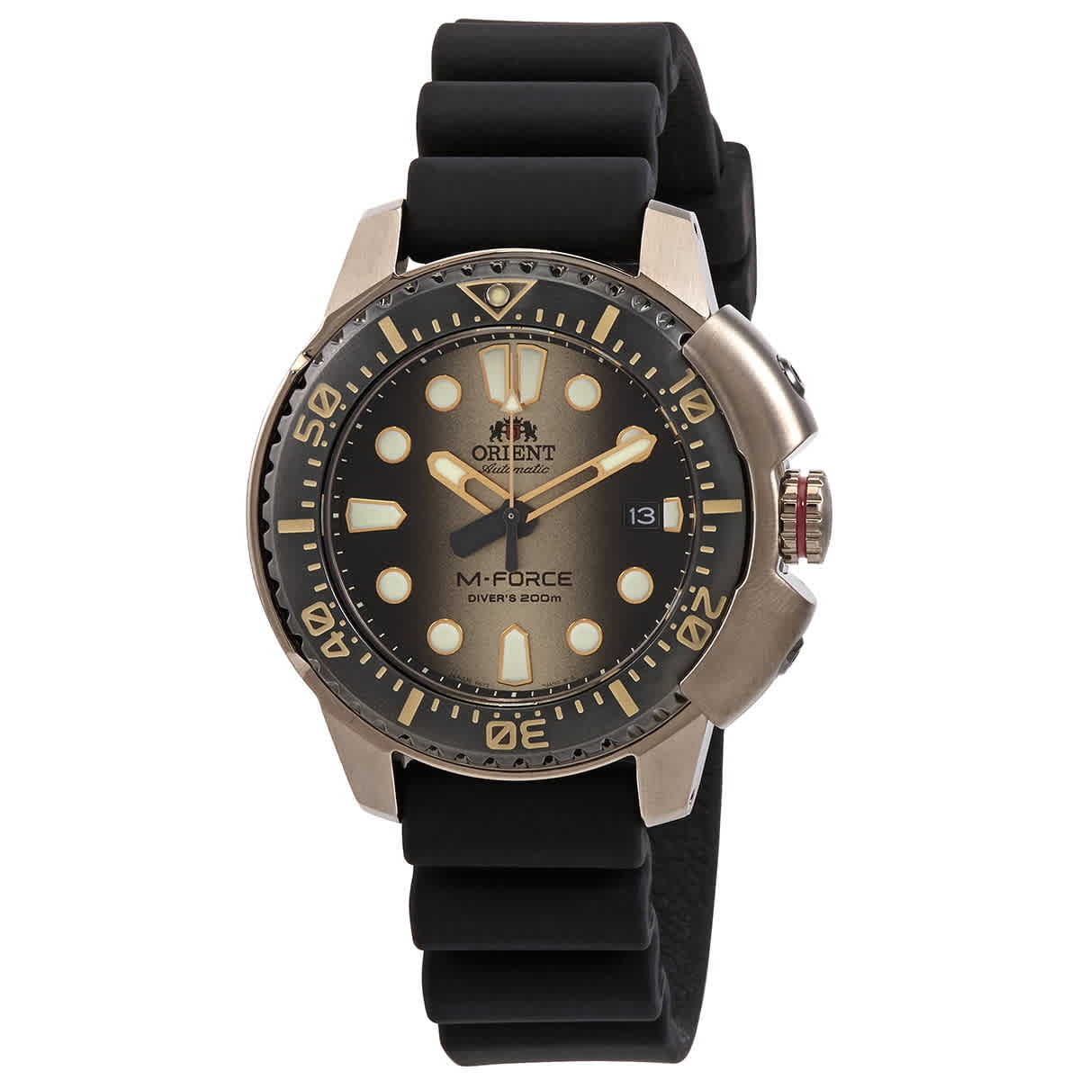 Orient M-Force Automatic Gold Dial Men's Watch RA-AC0L05G00B - Walmart.com