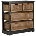 Safavieh Jackson Wooden Storage Unit, Colonial Style, Black, Four ...