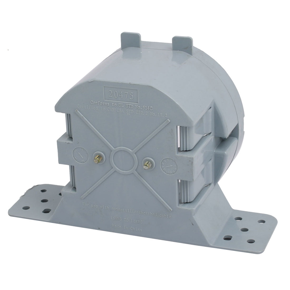 103mmx160mmx70mm Round Junction Outlet Box Surface Mount Backbox ...
