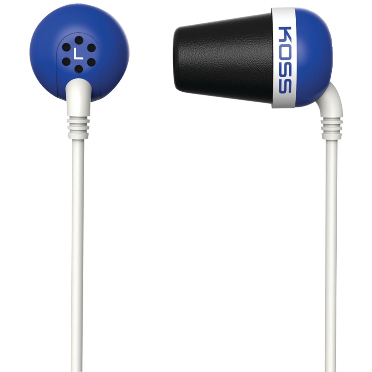 KOSS 185357 Plug In-Ear Earbuds (Blue) - Walmart.com