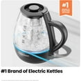 Chefman 1.7L Electric Glass Kettle w/Infuser, Fast Boiling, Auto shut ...