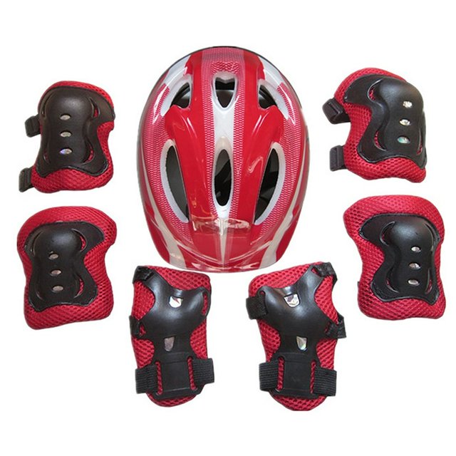 7PCS Toddler Girls Boys Protect Helmet Knee Elbow Wrist Pad Sets for ...