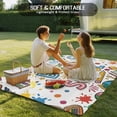 Back to School Indoor Outdoor Rugs 5x7 Ft, Red Fruit Pencils Earth ...