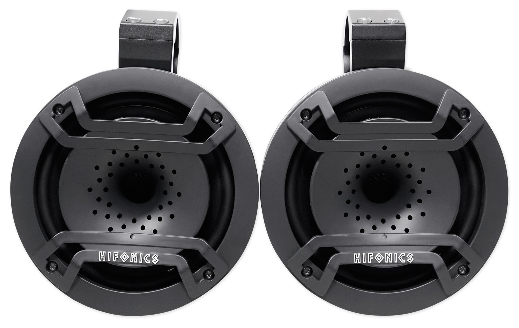 2) Hifonics TPS-CXSP65 6.5" 300w Wakeboard Tower LED Horn Speakers 4 ...