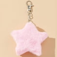 Giaone Mini Plush Five-pointed Star Keychain Cute Pendant Keyring ...