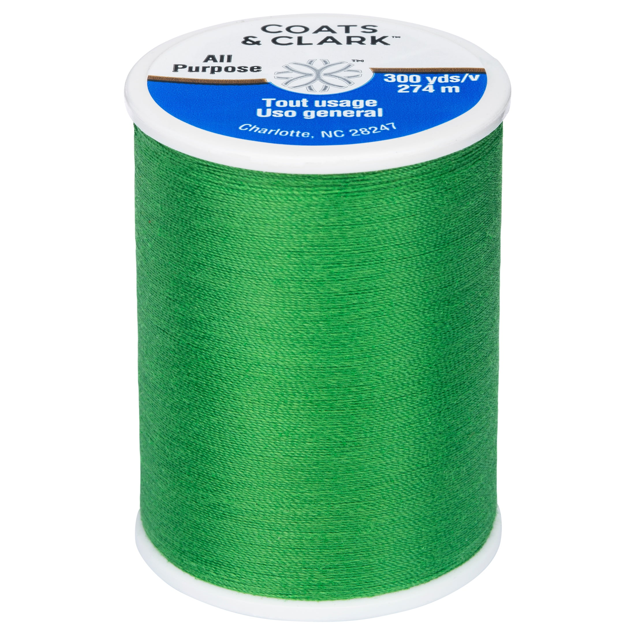 Coats & Clark All Purpose Emerald Thread, 300 Yards - Walmart.com