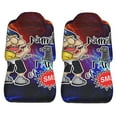 2 Pcs Sml Cartoon Jef-,Fy Car Seat Covers Cartoon Car Interior Seat ...