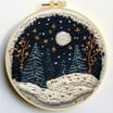 Punch Needle Kits Red Cardinal on Tree Embroidery Starter Set with Hoop ...