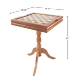 3-in-1 Reversible Game Table with Chess and Backgammon Set - Walmart.com