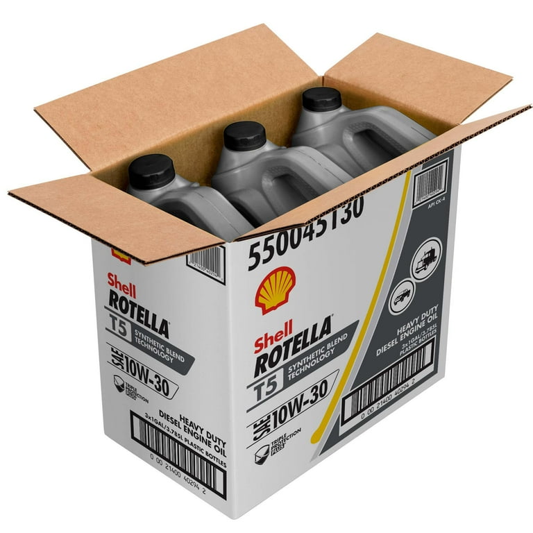SHELL Rotella T5 Synthetic Blend SAE 10W-30 – 55 Gallon, 51% OFF