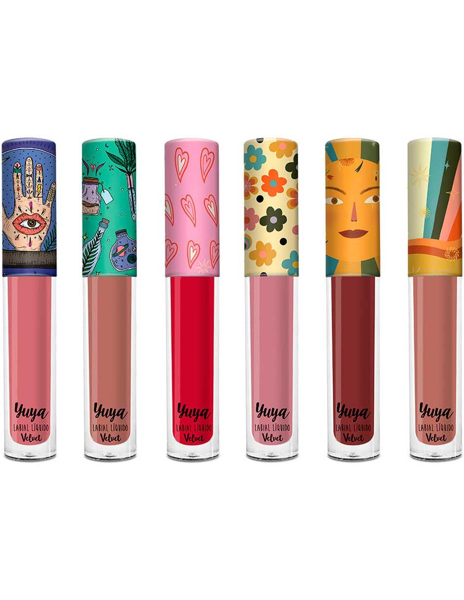 Yuya Paquete 6 Labiales Velvet | Bodega Aurrera en línea