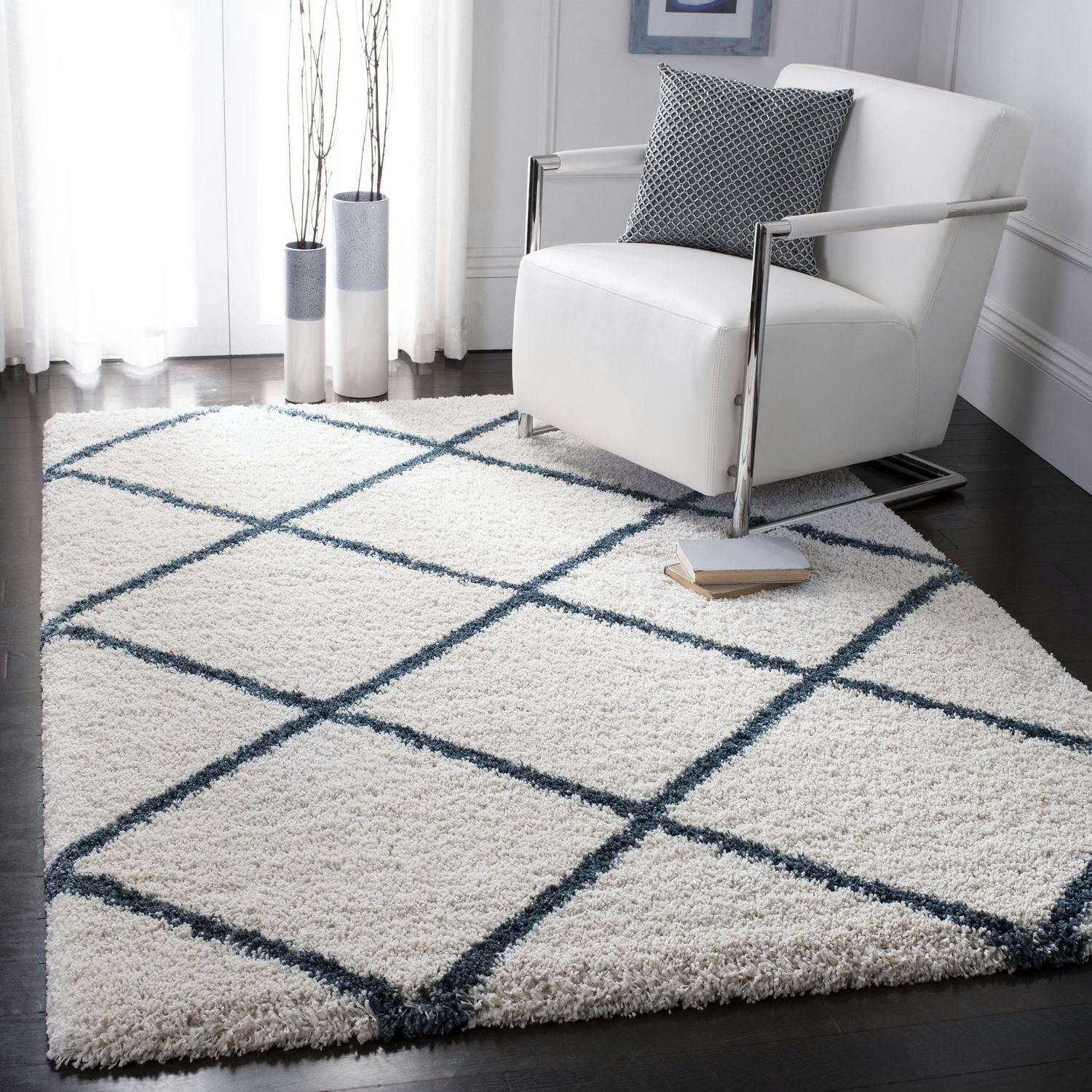 Click here for Safavieh Hudson Amias Geometric Shag Area Rug 3 X... prices