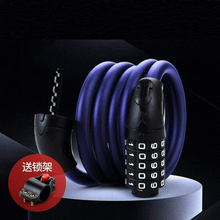 Bike Cable Locks,Strong Security 5 Digit Resettable Combination Coiling ...