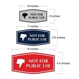 Signs ByLITA Fancy Not for Public Use Sign (Navy Blue / White) - Medium ...