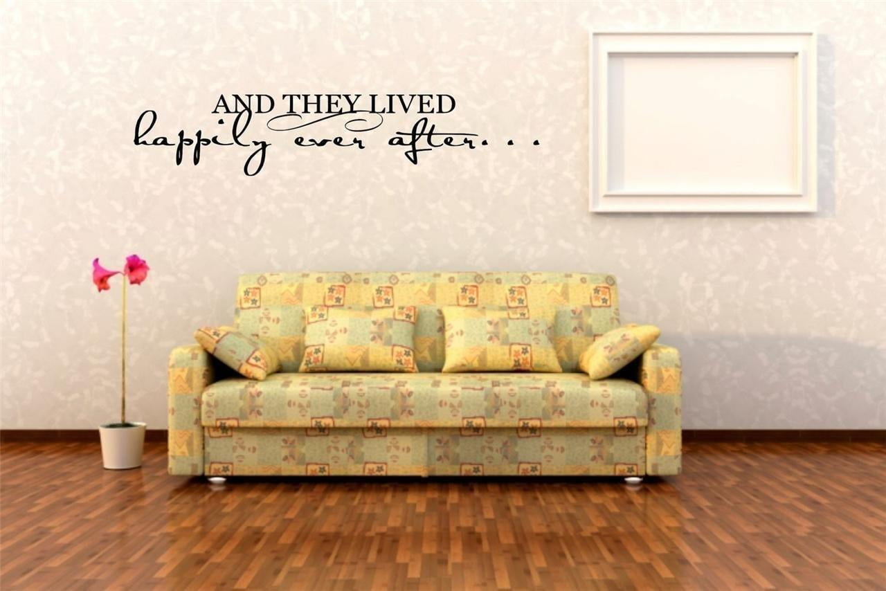 Family They Lives Happily Ever After Cute Love Wall Decal Decoration ...