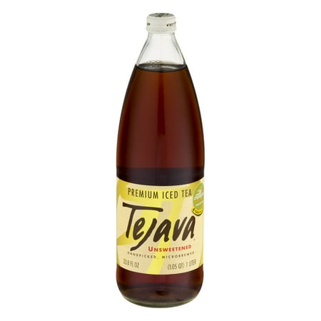 Tejava Premium Iced Tea Unsweetened, 33.8 FL OZ - Walmart.com