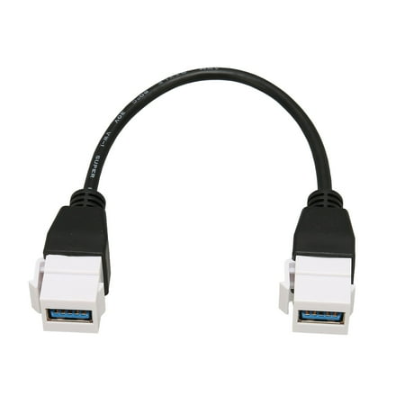 USB 3.0 Keystone Jack Inserts Cable, Female To Female Easy To Install ...