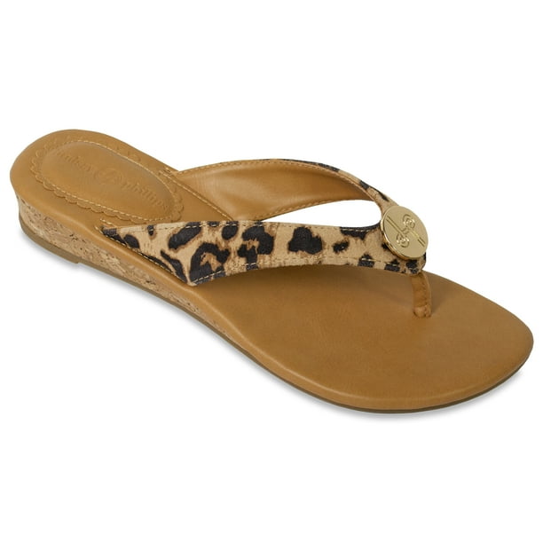 Lindsay Phillips Guinevere Leopard Print Sandal for Women - Walmart.com