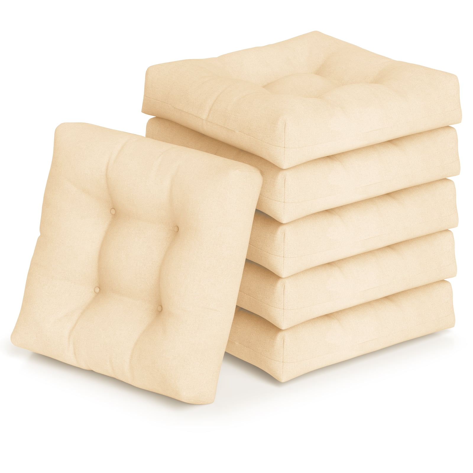 Click here for Gymax Set Of 6 21 X 21 Chair Seat Cushion Pads Pat... prices