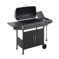 Tcbosik 6 Burner Propane Gas Grill with Side Burner, Grates, Lid and ...