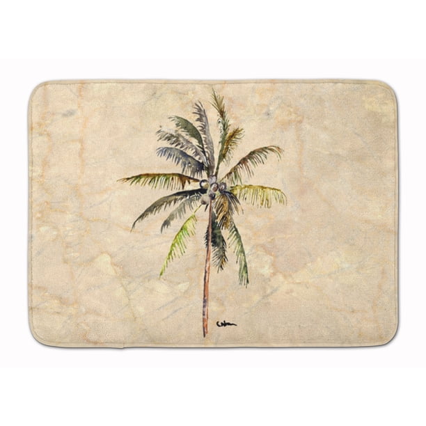 Palm Tree Machine Washable Memory Foam Mat - Walmart.com