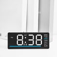 ANXPTIME Rectangular Plastic LED Alarm Clock With 24 Hour Display And ...