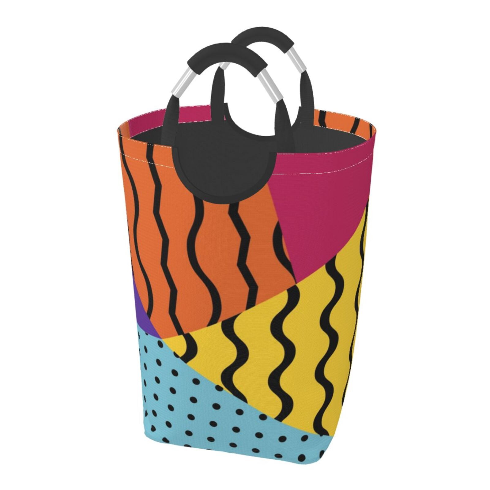 LNWH Laundry Hamper, Colorful Creative Abstraction Foldable Laundry ...